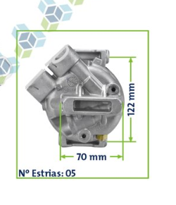 Compressor AR Condicionado Mahle Cronos Uno52093151 Original