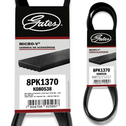 Correia Micro-V Gates 8PK 1370 Mercedes Benz Caminhões e Ônibus
